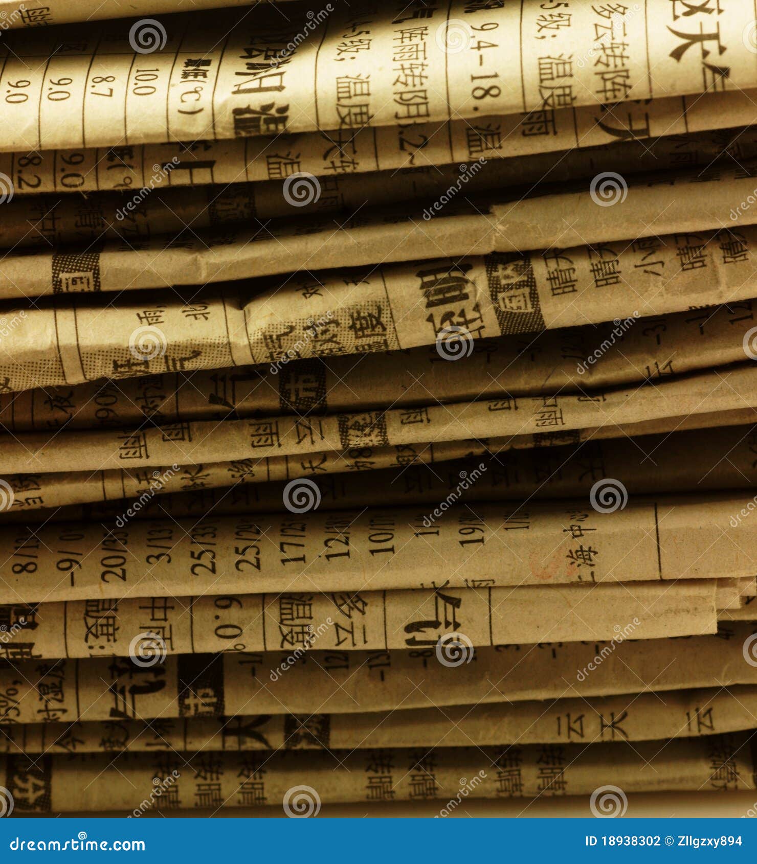 Old newspapers stock photo. Image of side, pile, paper - 18938302