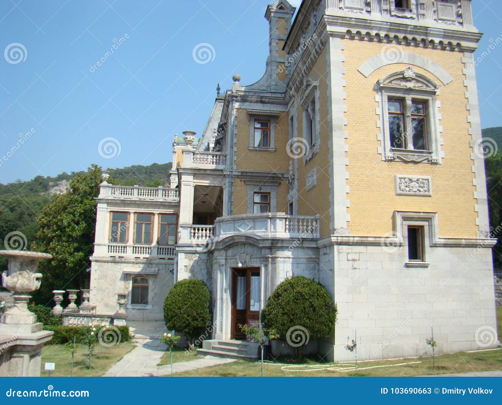 Old Noble Mansion with a Park. Stock Image - Image of happy, castle ...