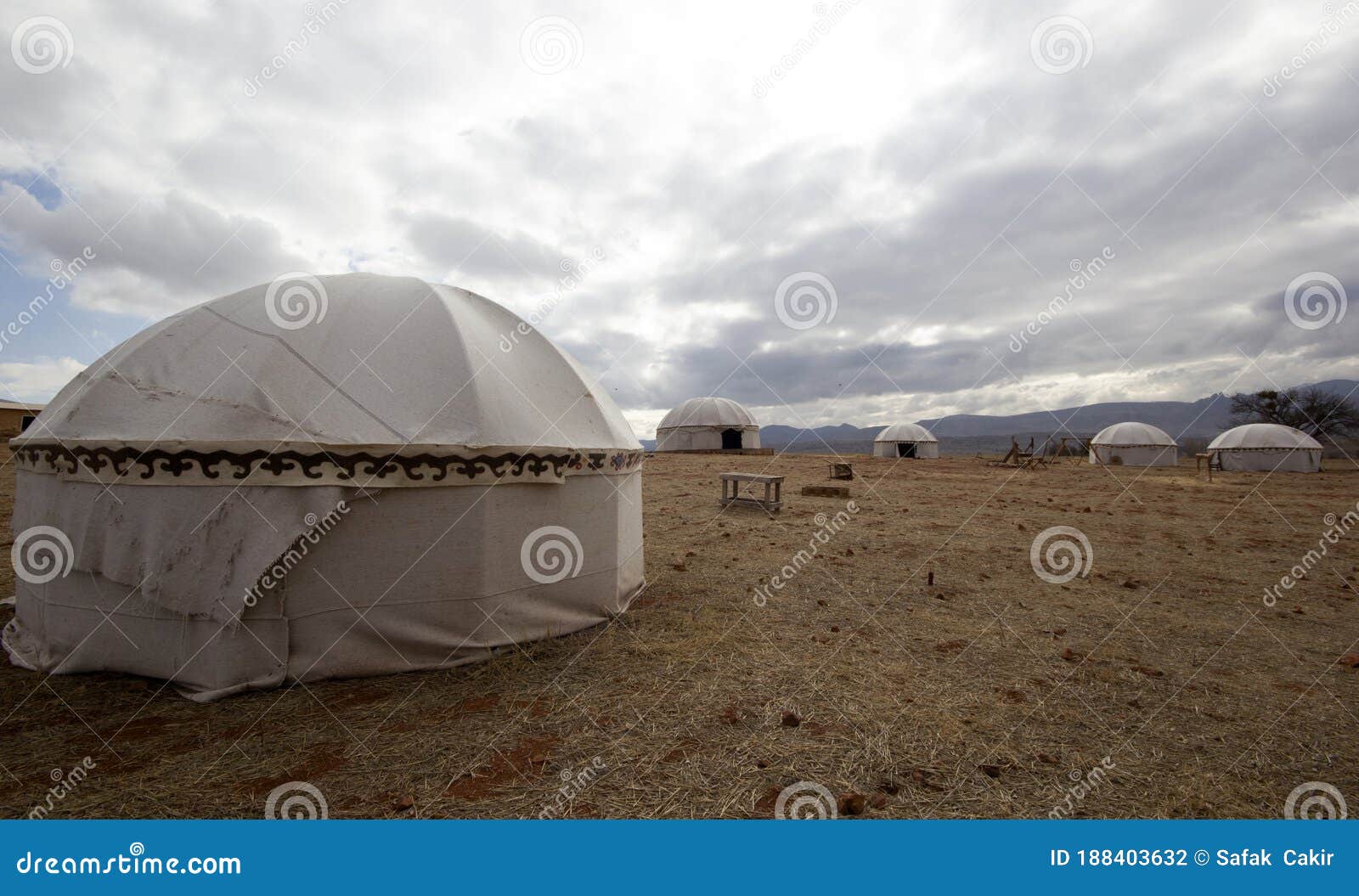 Old Nomadic Turkish Tents. stock photo. Image of landscape - 188403632