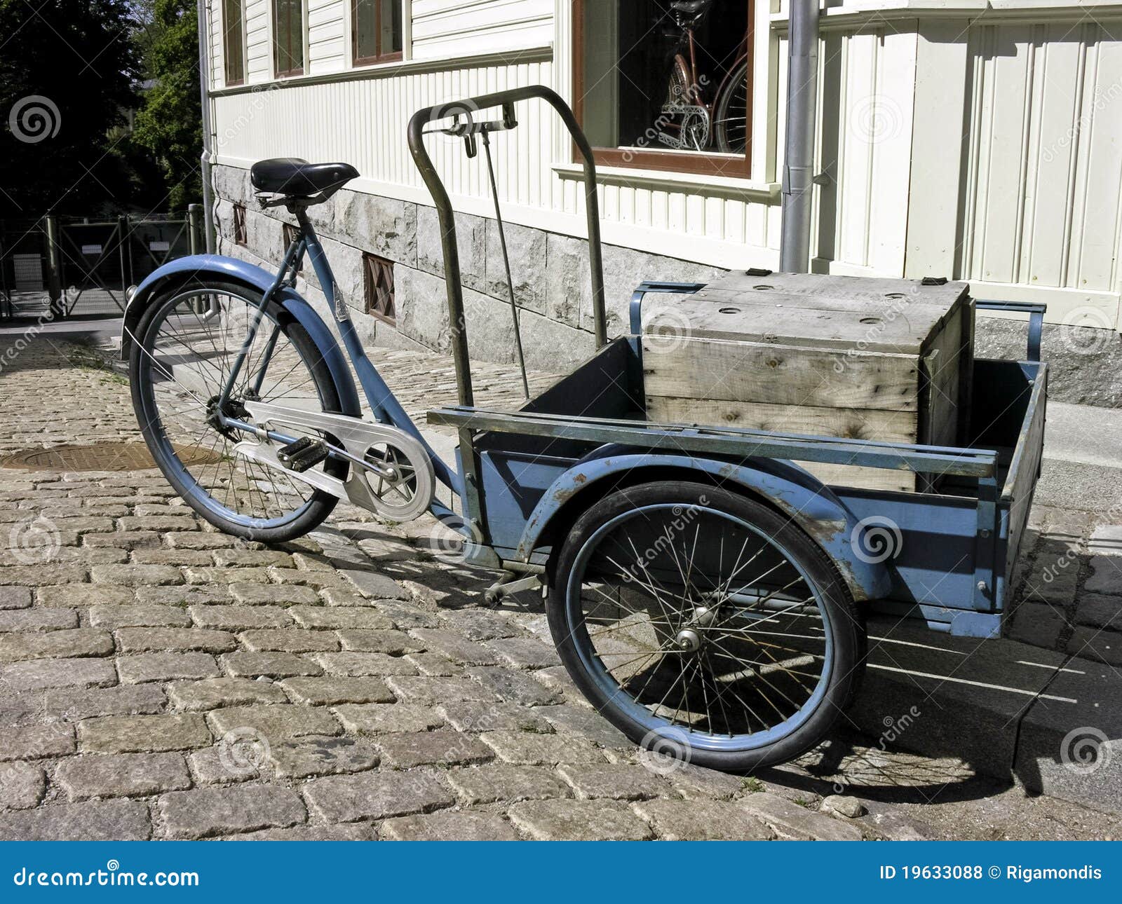 Old Norwegian Traditional Tricycle Stock Photo - Image of aged, ancient ...
