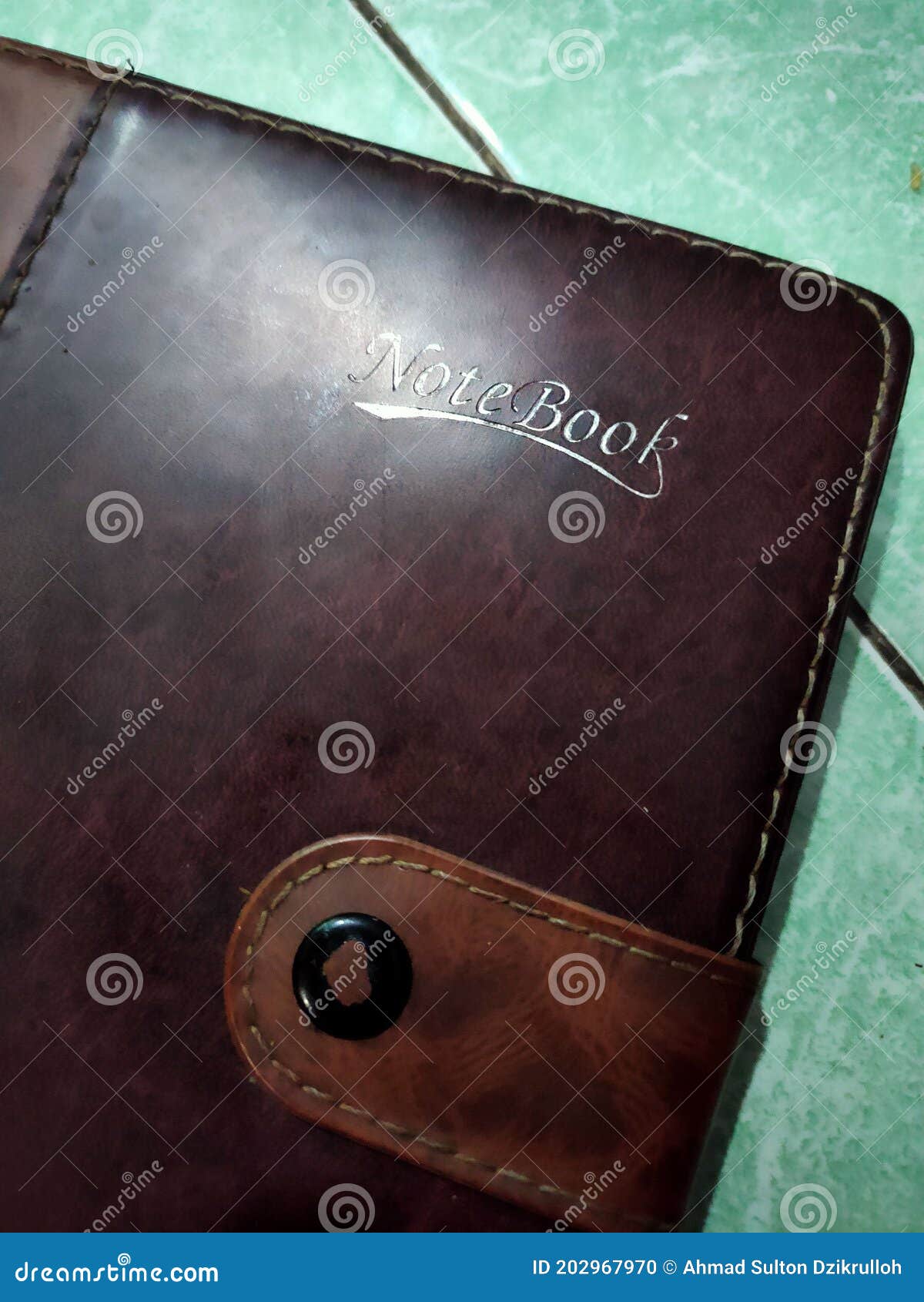 Old note book stock photo. Image of brand, note, green - 202967970