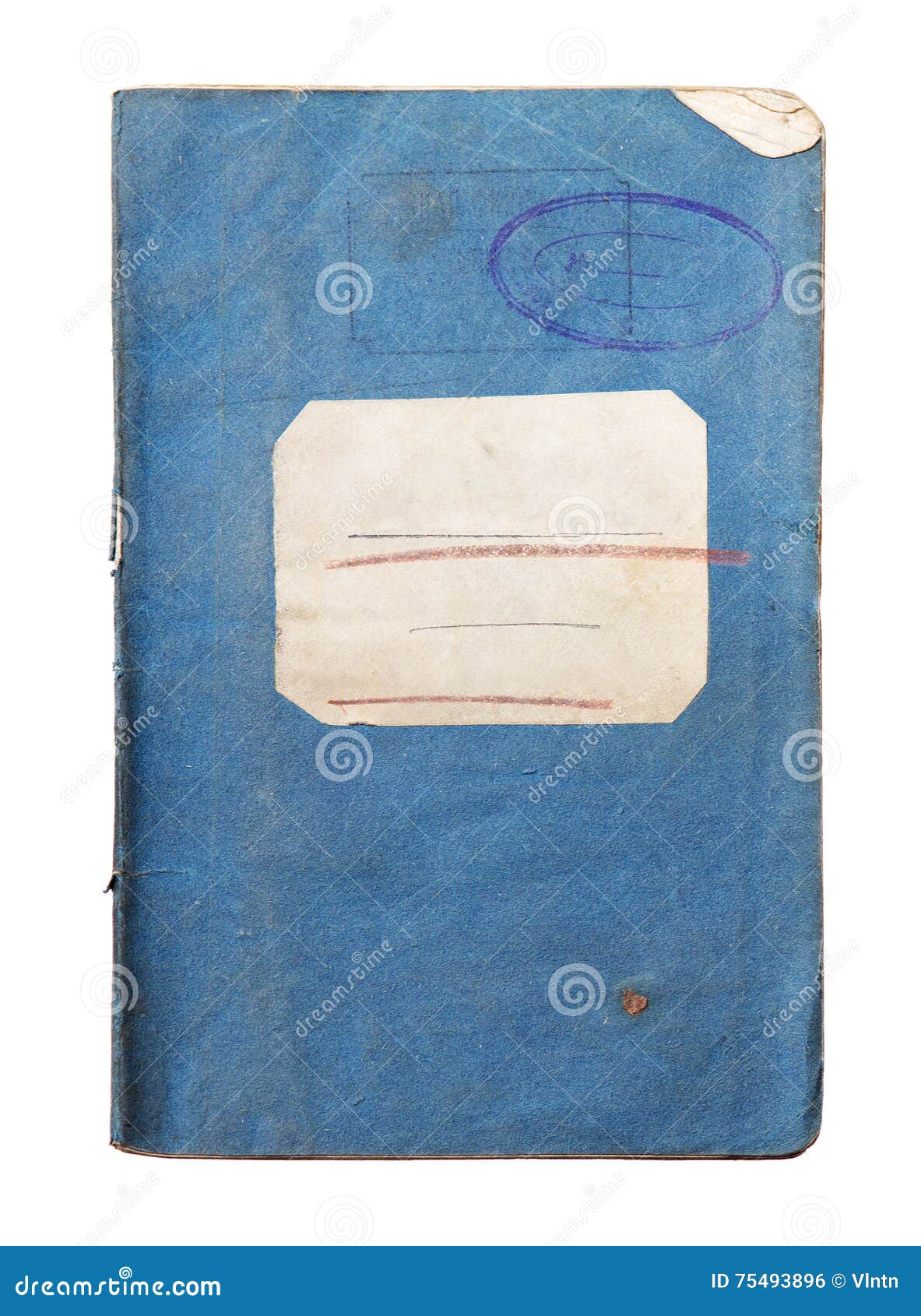 Old note book isolated stock photo. Image of book, cover - 75493896
