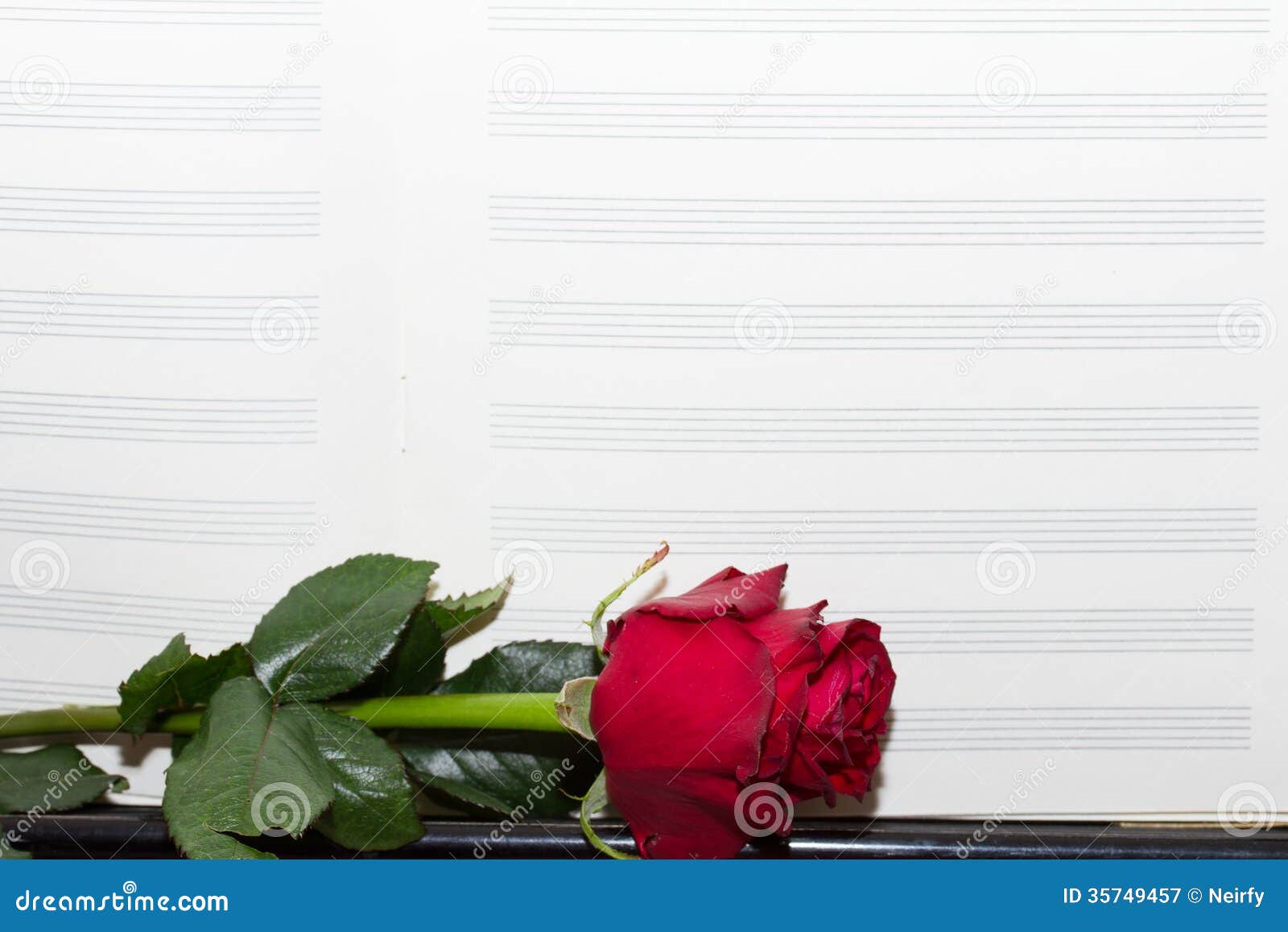 Old Note Paper with Red Rose Stock Image - Image of paper, copy: 35749457