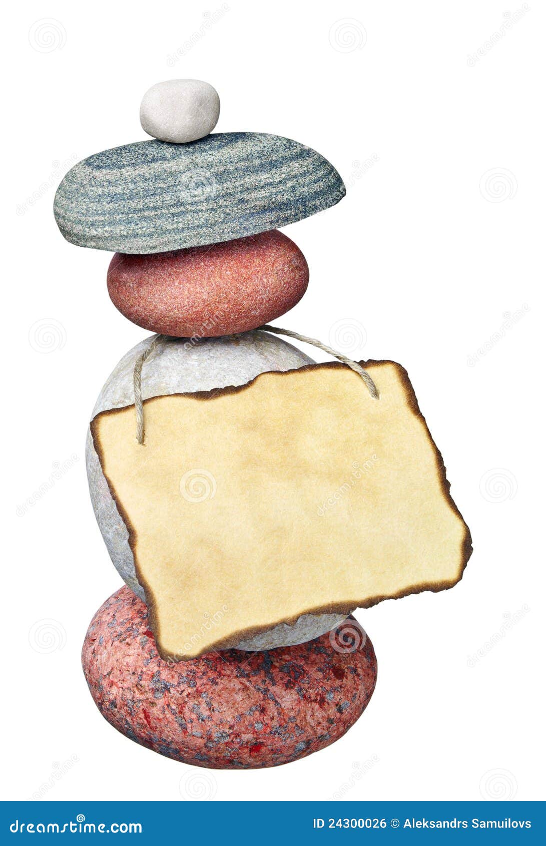 Old Note Paper on the Stones Stock Photo - Image of yellow, notice ...