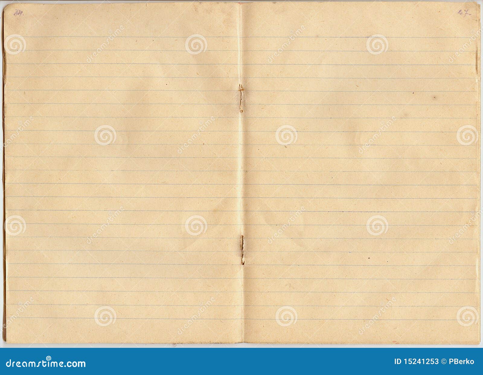 Old notebook stock image. Image of stain, aged, paper - 15241253