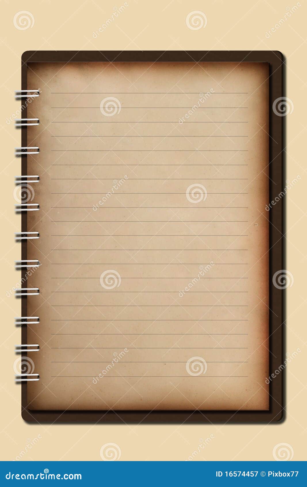 Old notebook stock image. Image of color, note, education - 16574457