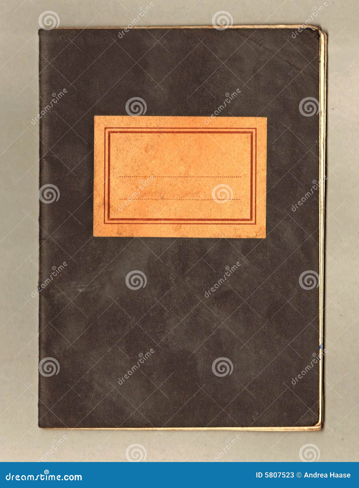 Old notebook stock image. Image of notebook, copy, label - 5807523