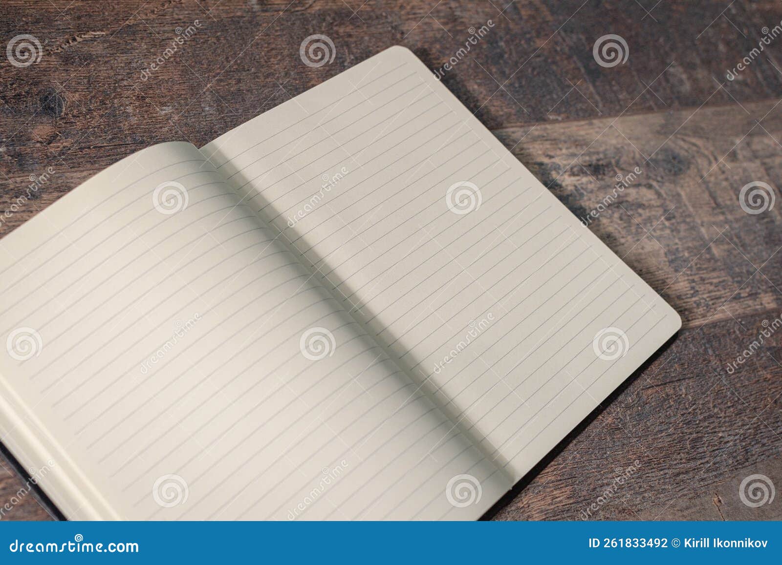 An Old Notebook with Blank Pages for Text. Located on an Old Texture ...