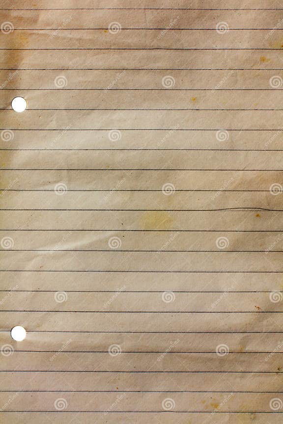 Old notebook paper stock photo. Image of empty, grunge - 27436196