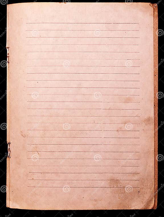 Old notebook paper stock photo. Image of abrasion, material - 5837838