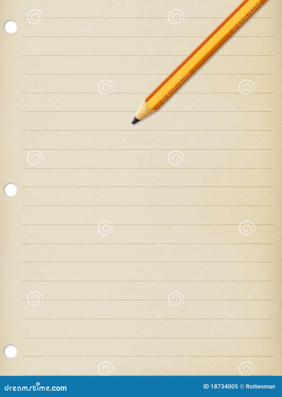 Old notepad page stock illustration. Illustration of empty - 18734005