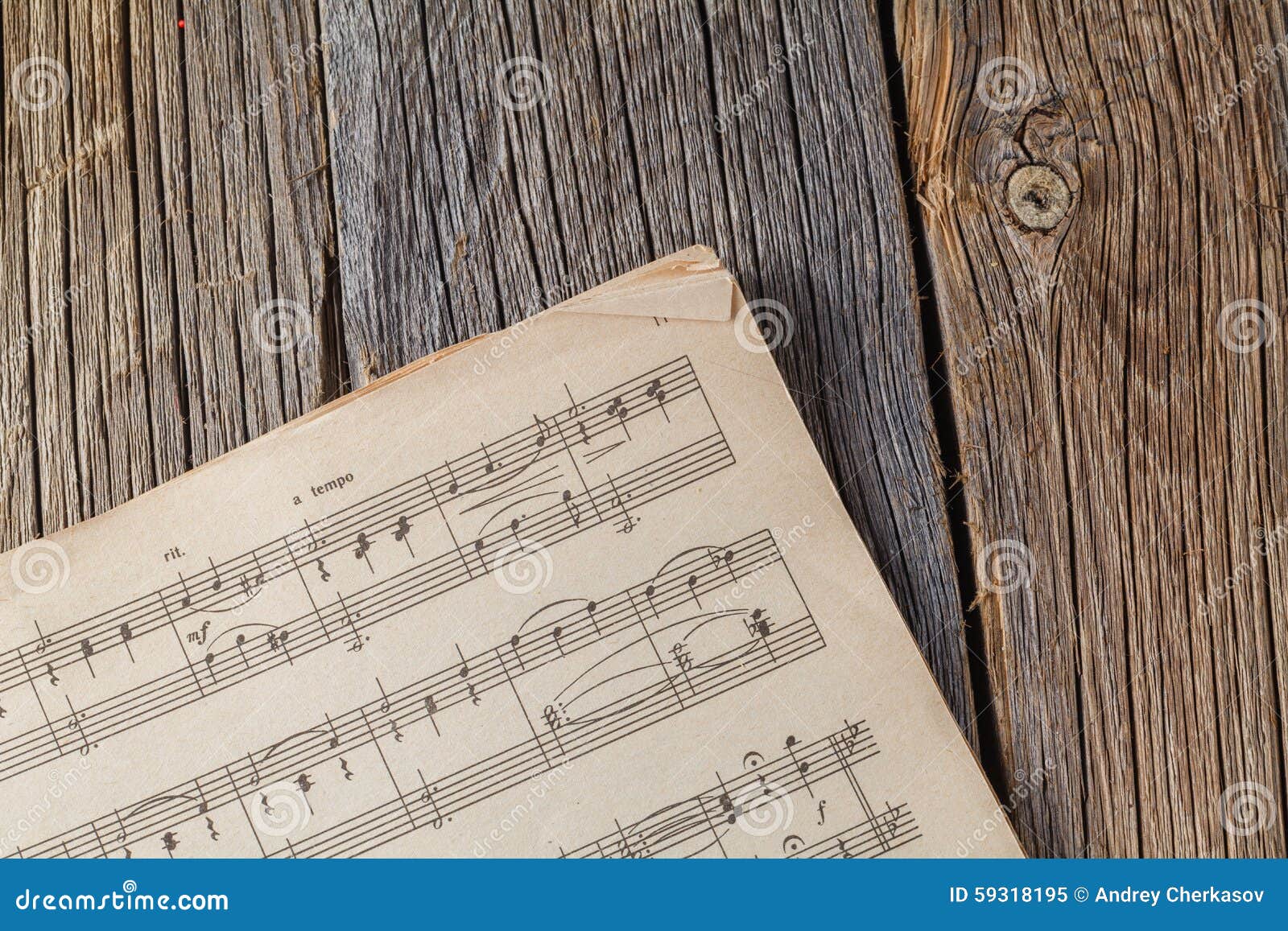 Old Notes on Rustic Wooden Table Stock Image - Image of color, boards ...