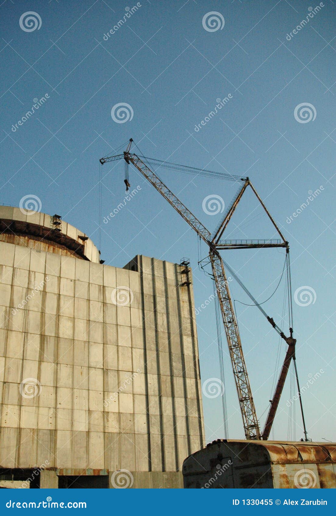 Old nuclear plant. stock image. Image of environmental - 1330455