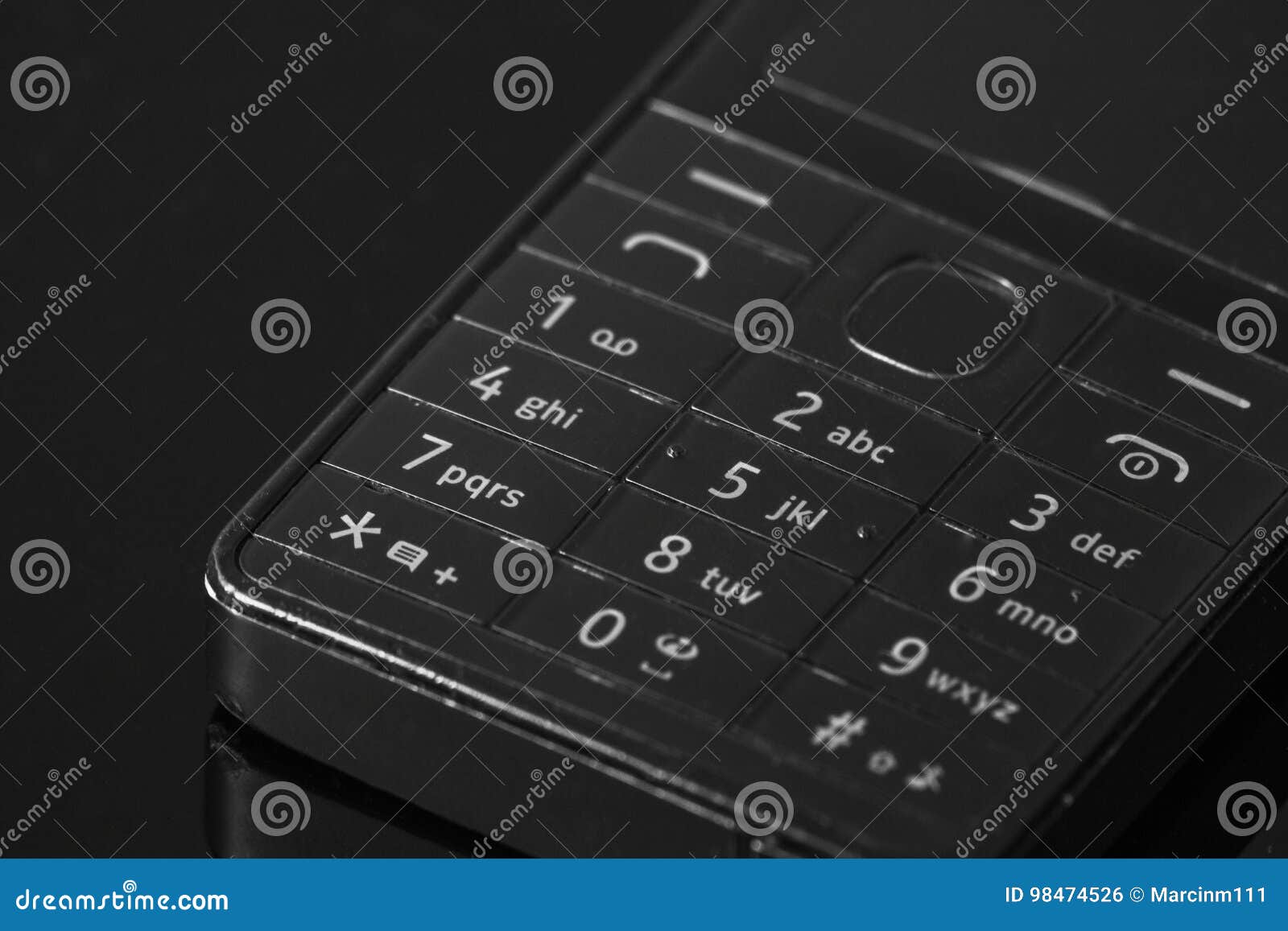 Old numeric cell phone stock photo. Image of numerical - 98474526