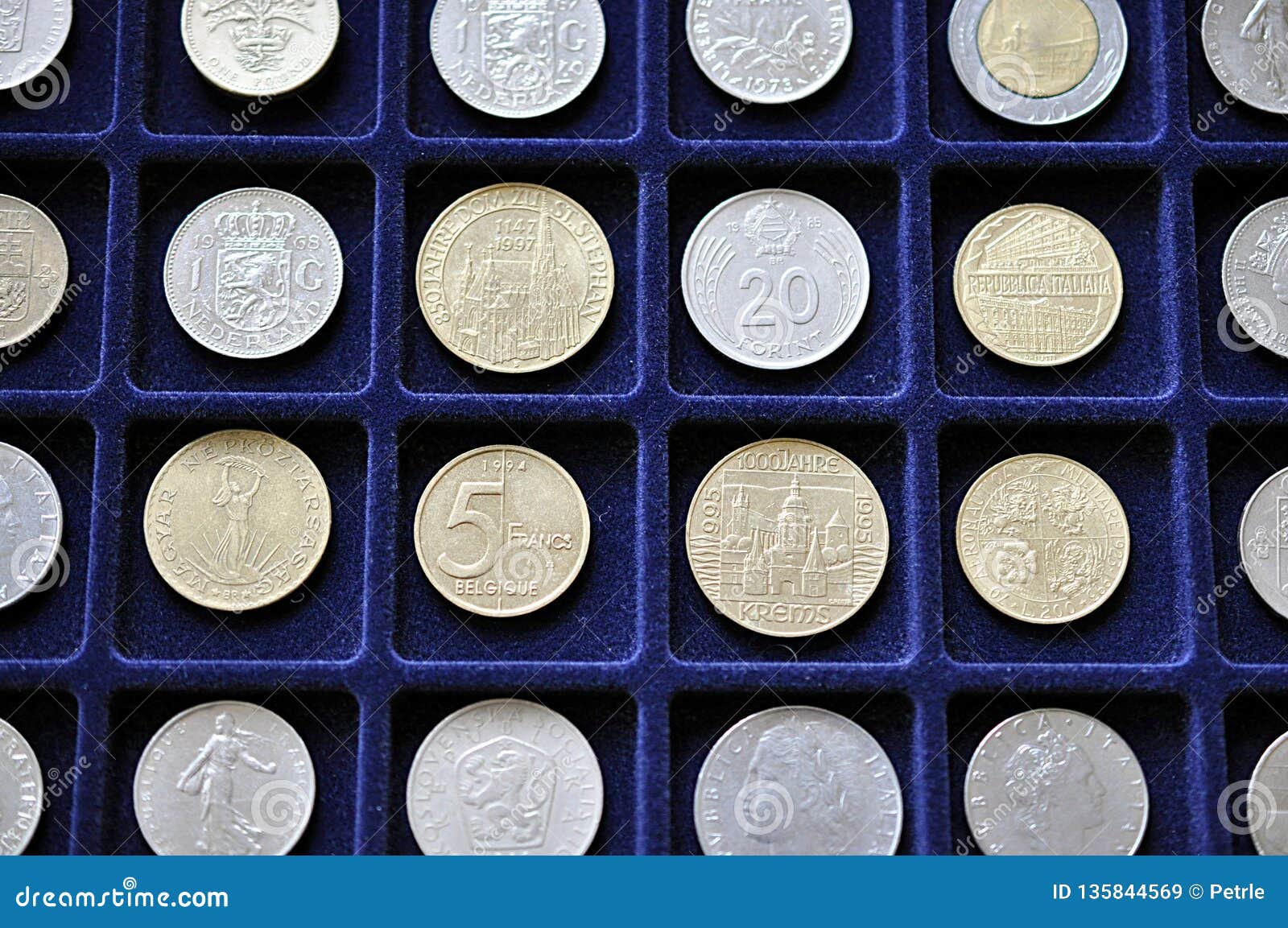 Old numismatic coins stock image. Image of draw, business - 135844569