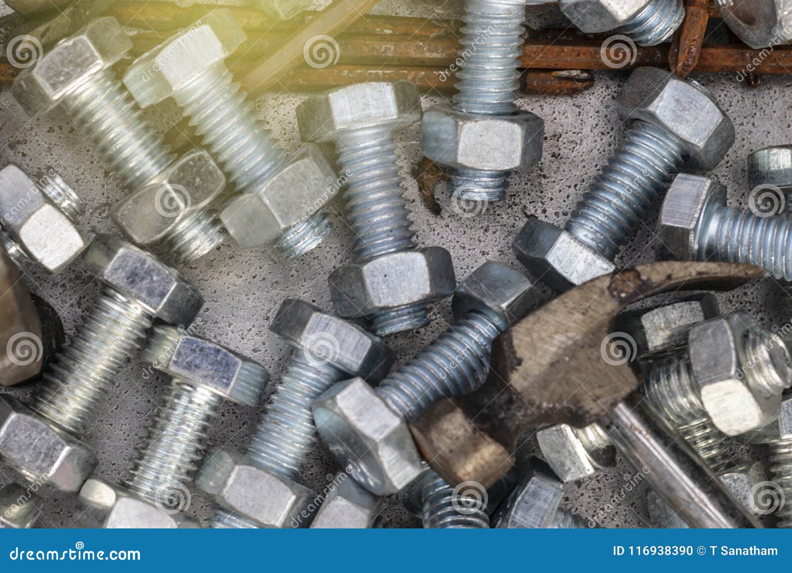 NUT Tools Were Working with the Old. Stock Photo - Image of building ...