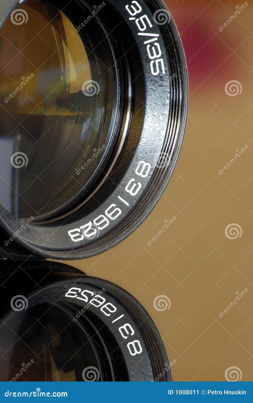 Old objective on glass stock image. Image of projector - 1008011