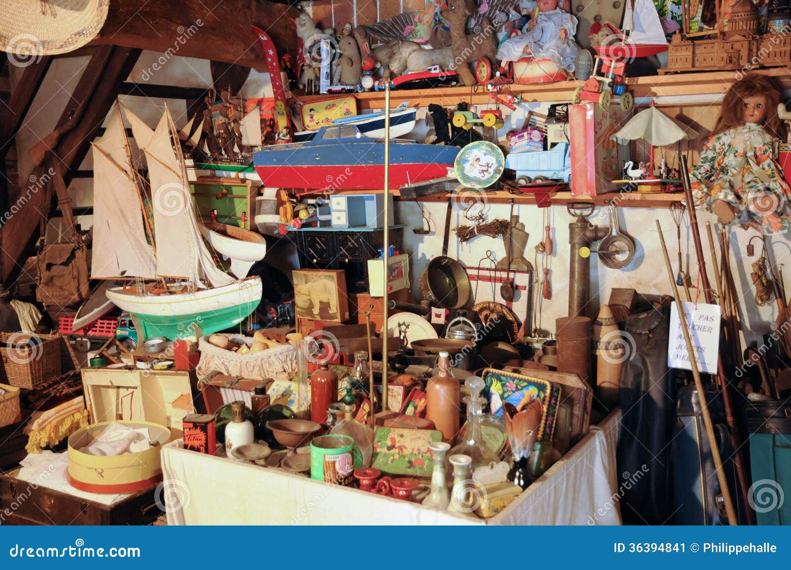 Old Objects in an Attic in Normandie Stock Image - Image of france ...
