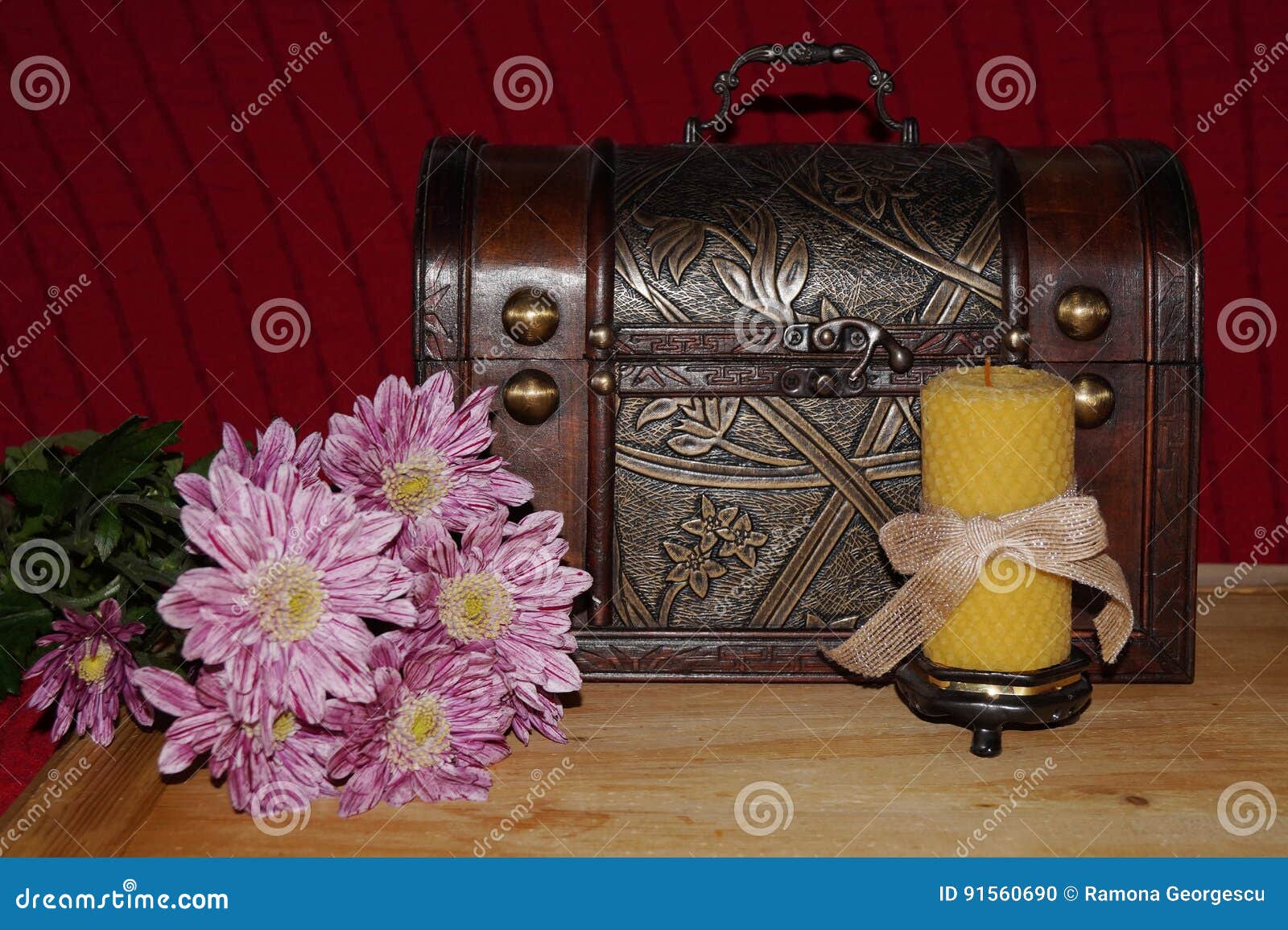 Old Objects and Chrysanthemums Stock Photo - Image of elegant ...