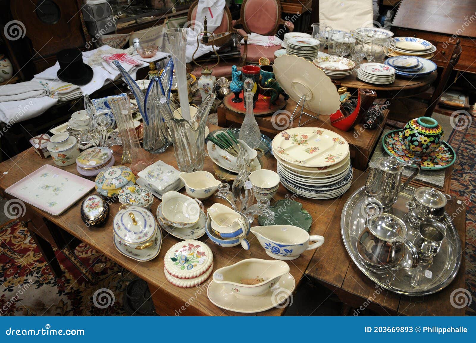Objects on a flea market editorial stock photo. Image of objects ...