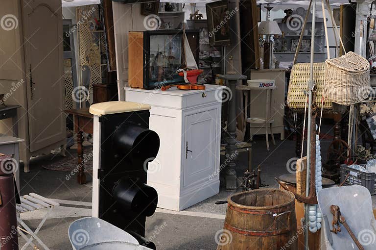 Objects on a flea market stock image. Image of flea, trade - 30010033
