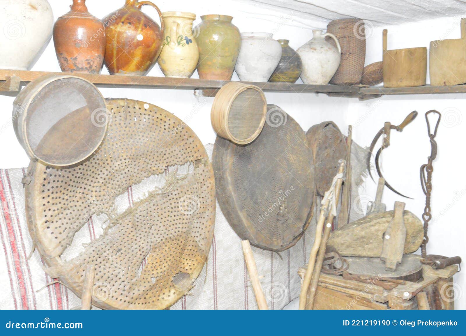 Old Objects of Urban and Rural Life Stock Photo - Image of public ...