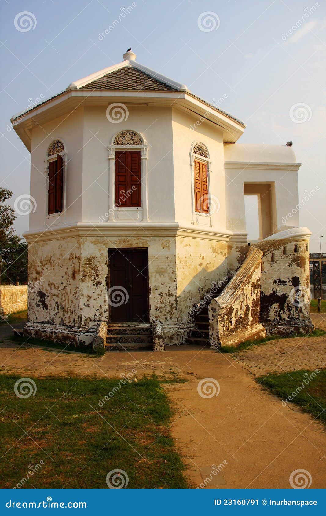 Old octagon castle stock image. Image of reconstruction - 23160791