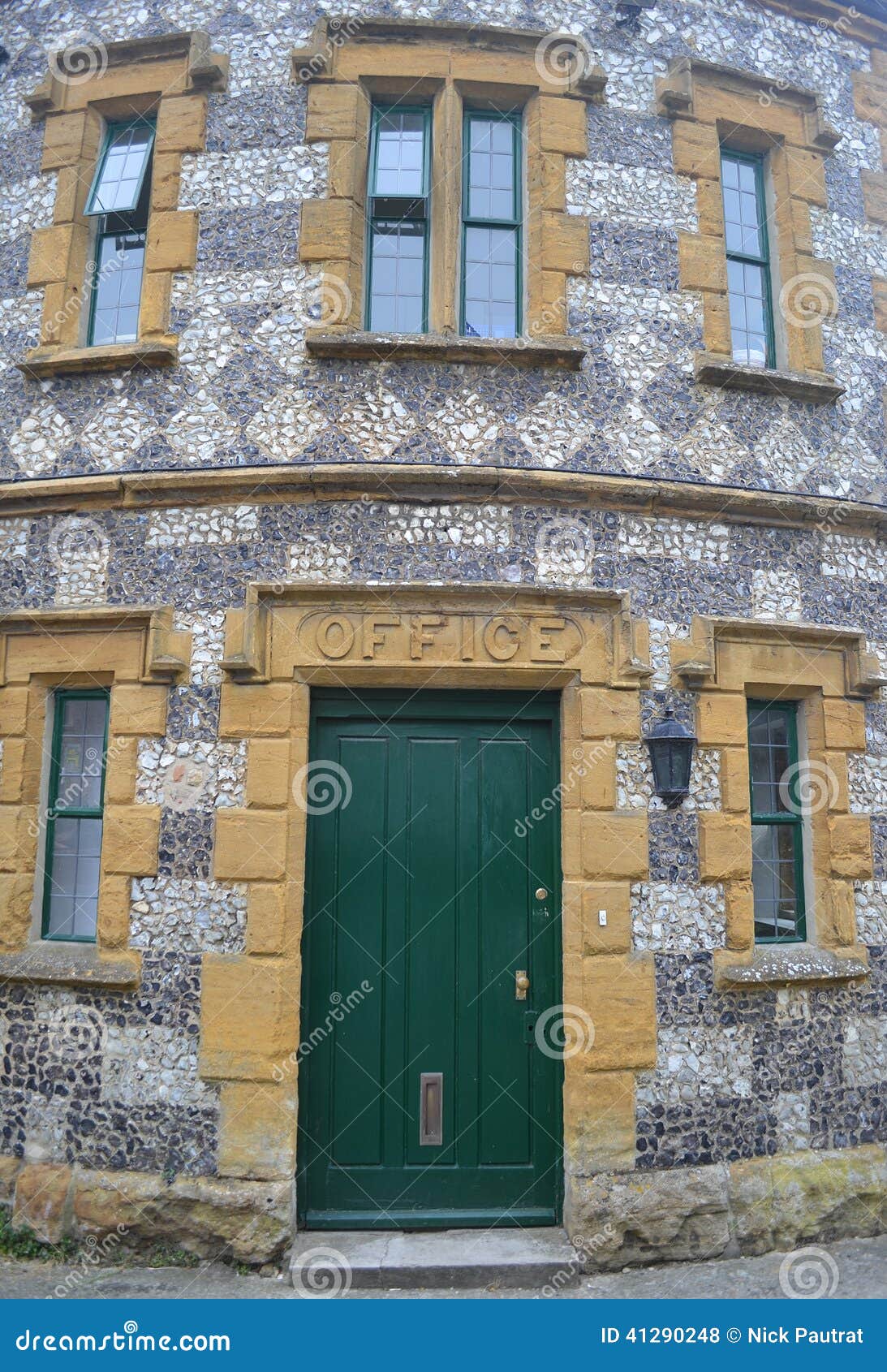 Old Office Building in Cotswolds Stock Photo - Image of gate ...