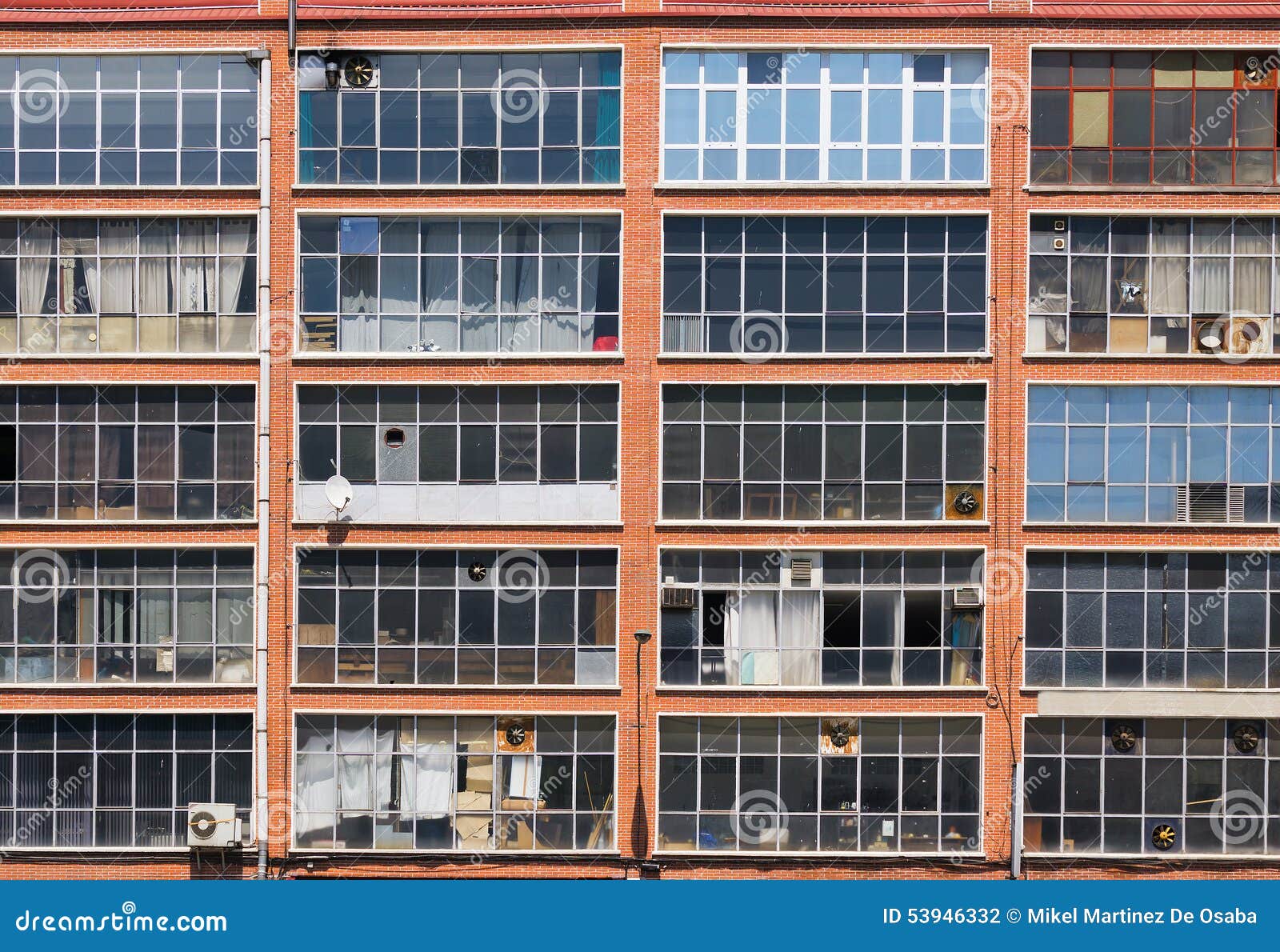 Old Office Building Windows Stock Photo - Image of exterior, abstract ...