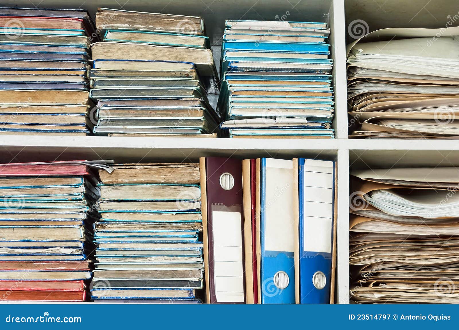 Old Office Files stock image. Image of folder, logbook - 23514797