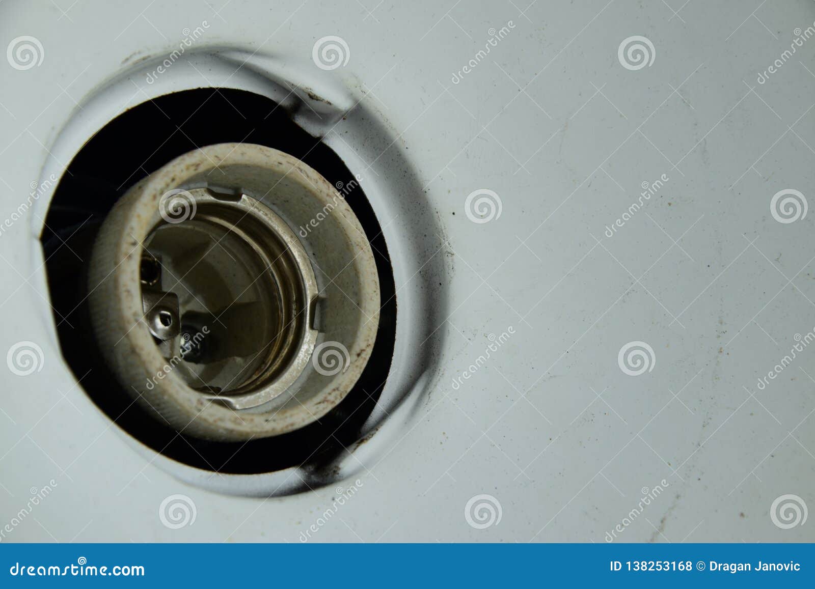 Old Office Light without Bulb Stock Photo - Image of bulb, power: 138253168