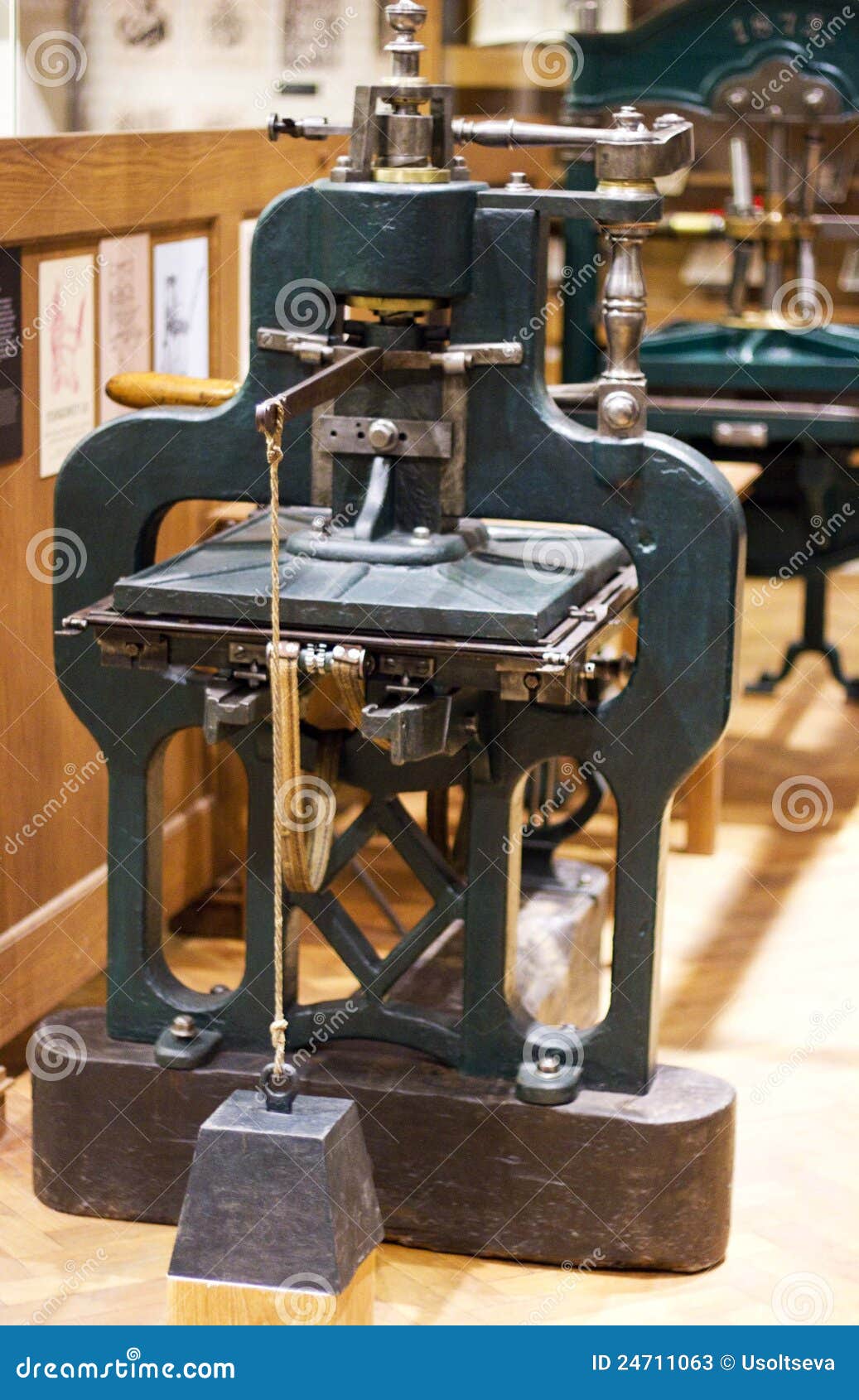 Old Offset Printing Machine Editorial Stock Photo - Image of edition ...
