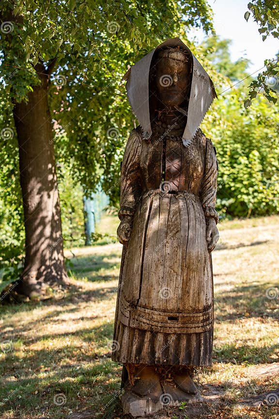 Old Og Hives Made of Trunks of Thick Trees. Editorial Stock Photo ...