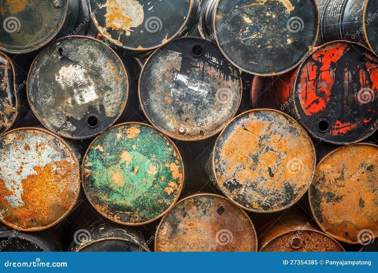 Old oil barrels stock image. Image of cargo, container - 27354385