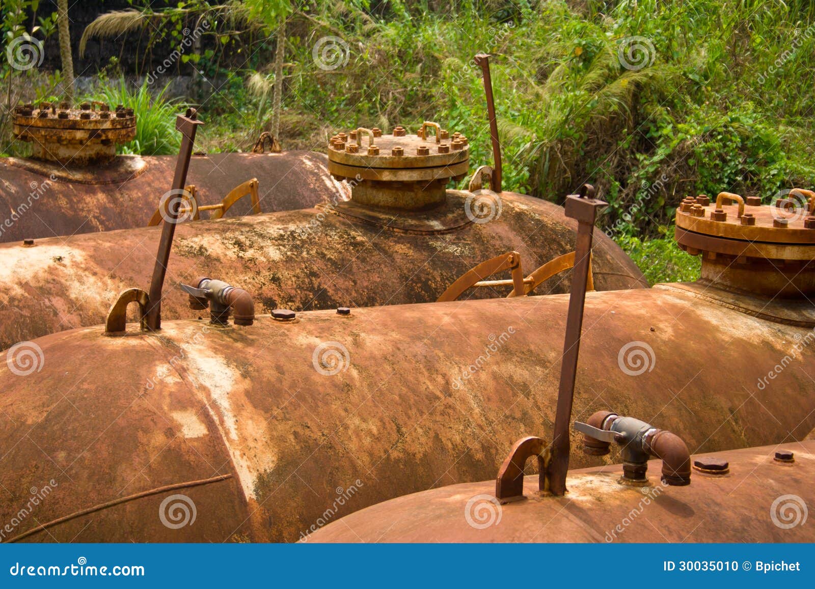 Old oil tank.2 stock photo. Image of dirty, yell, power - 30035010