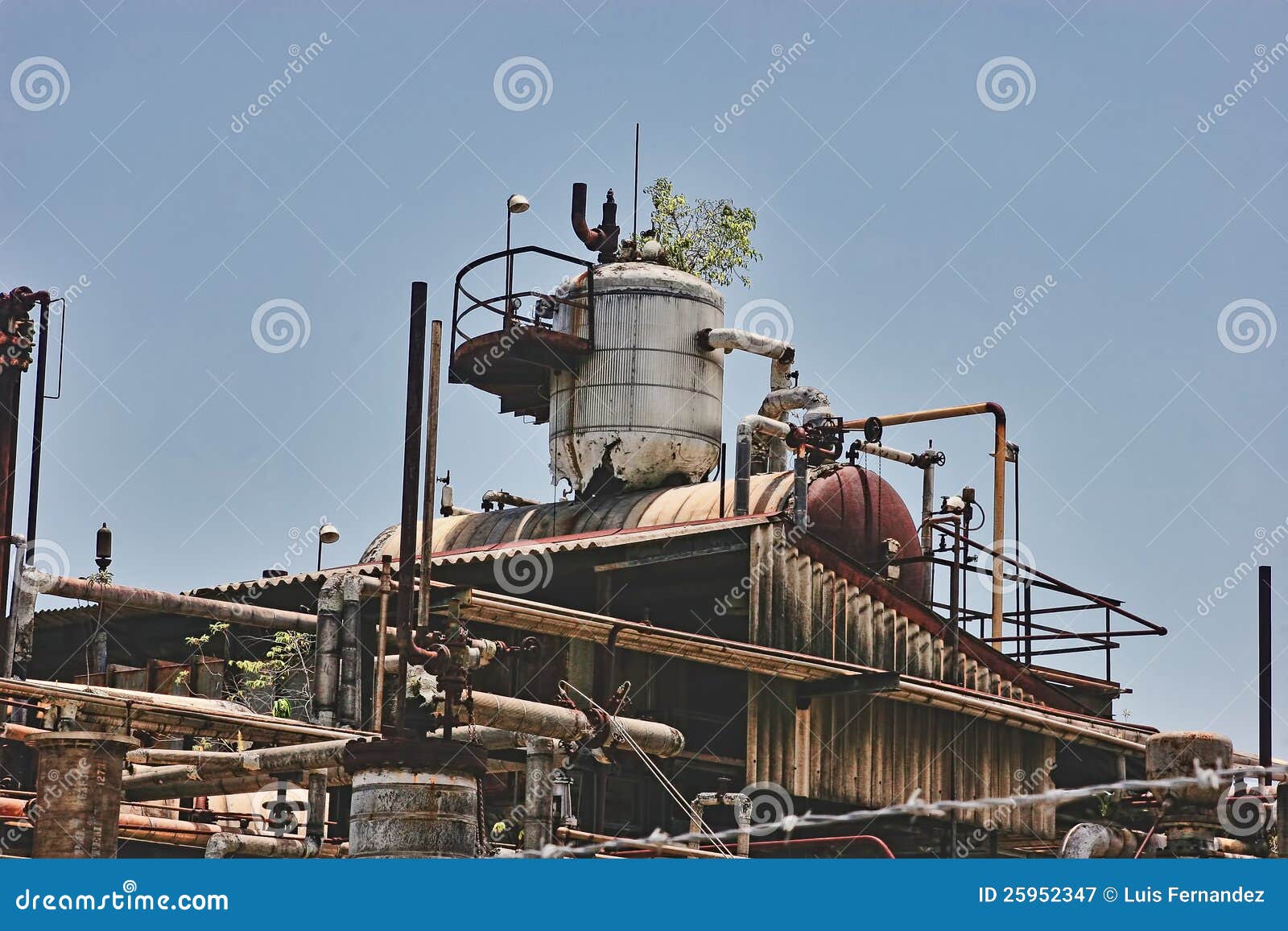 Old oil refinery stock image. Image of site, work, industry - 25952347