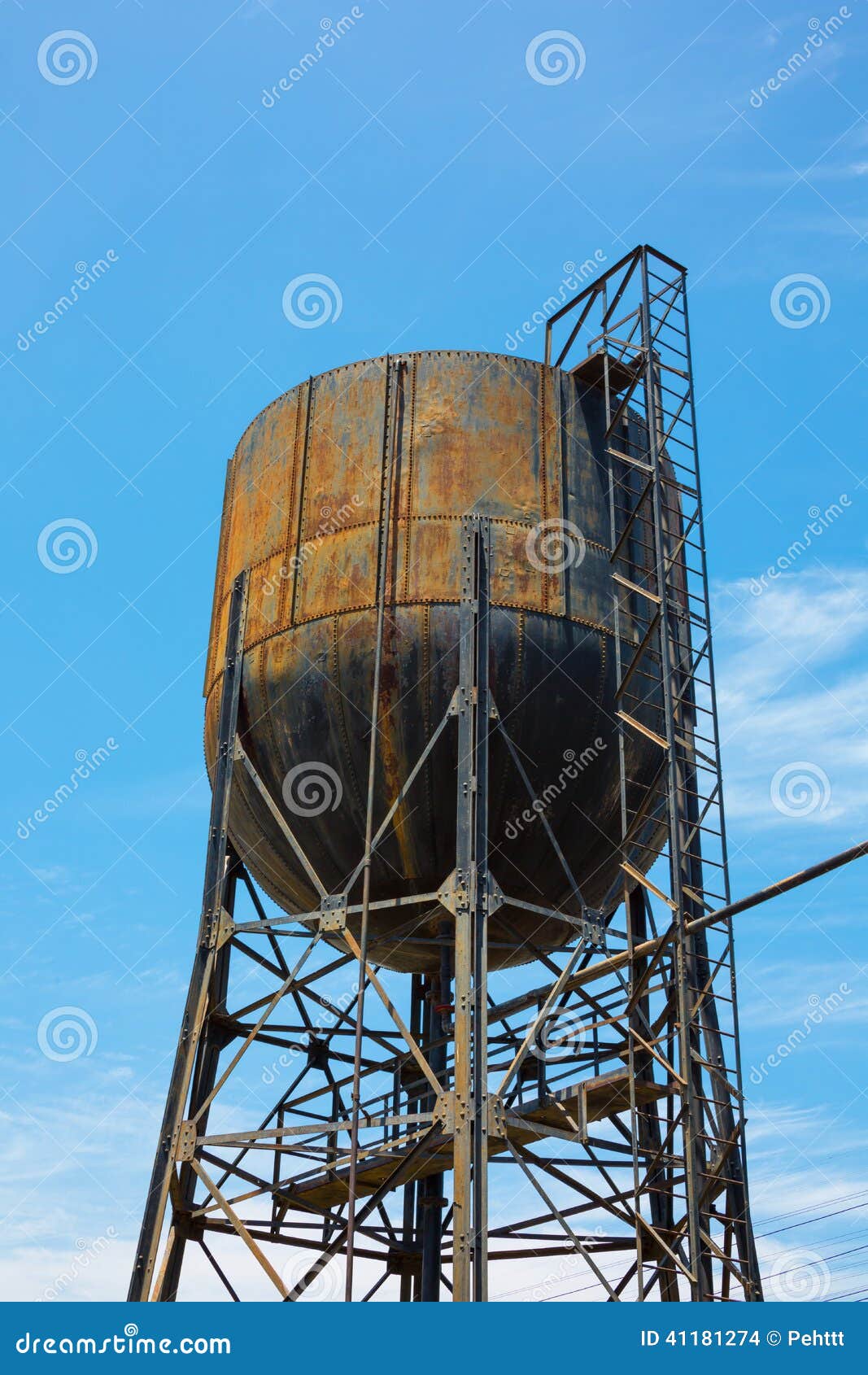 Old oil Tank Tower stock photo. Image of environment - 41181274
