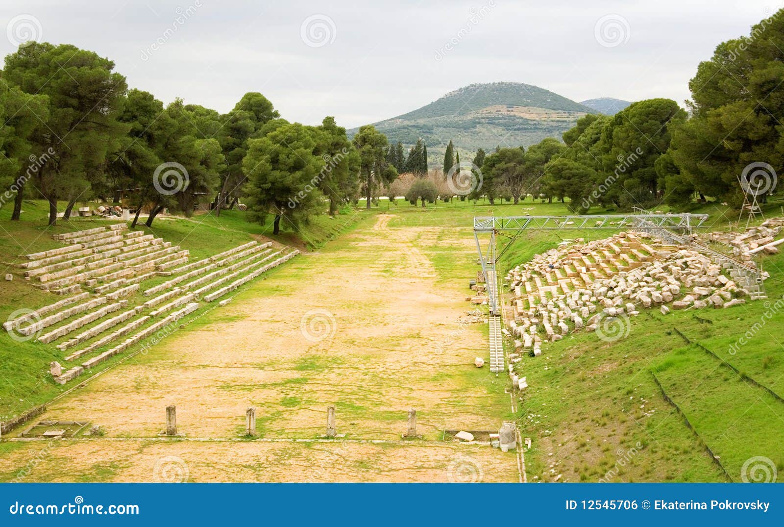 Stadium Of Ancient Rome Ruins And Attractions Stock Photo ...