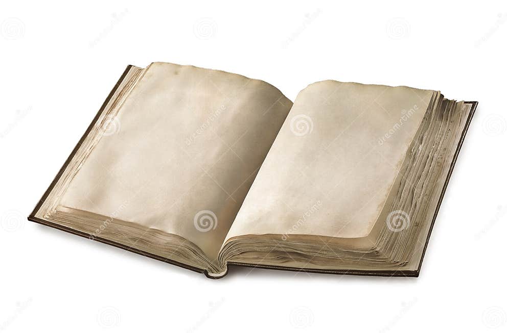 Old open book stock image. Image of information, blank - 10801399