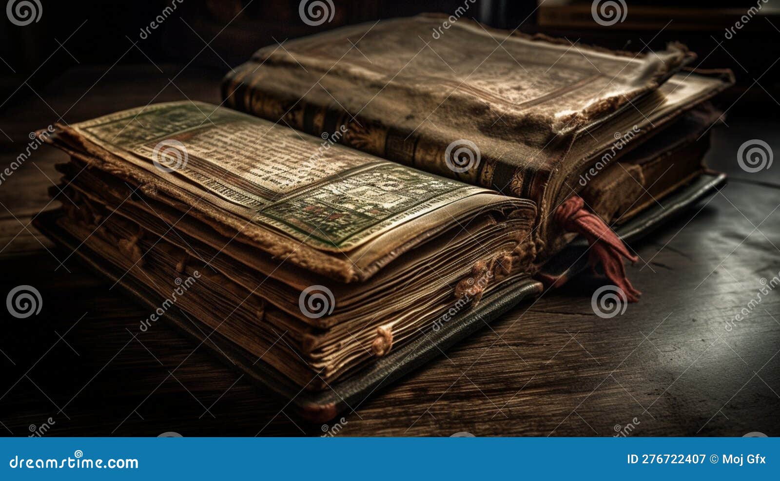 Old open book stock illustration. Illustration of open - 276722407