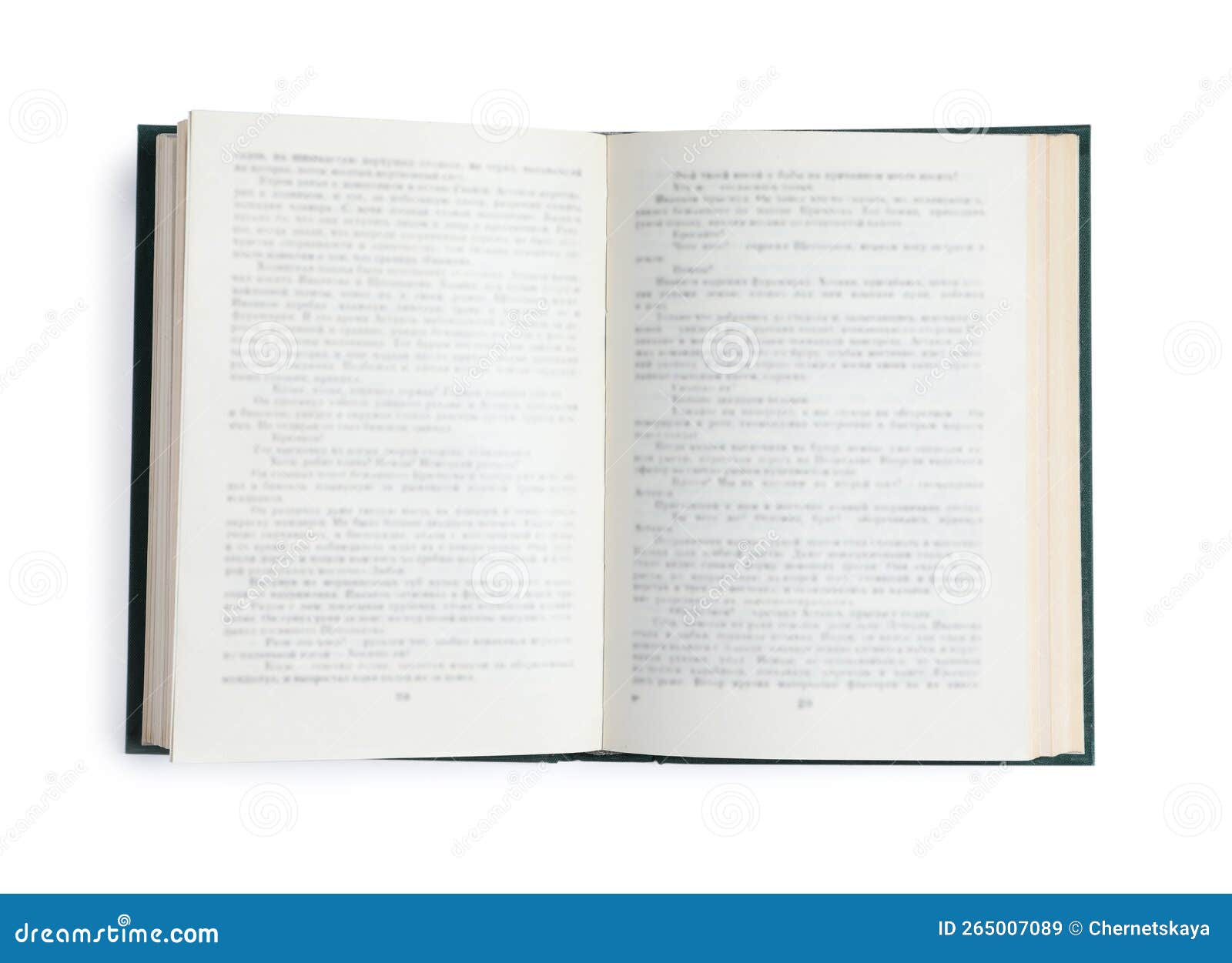 Old Open Hardcover Book Isolated on White, Top View Stock Image - Image ...