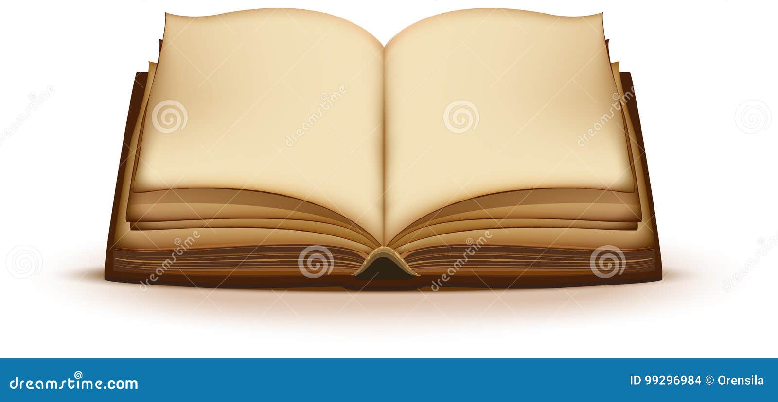Open Magic Book On Blue Background. Fantasy Light And Sparkles. Vector ...