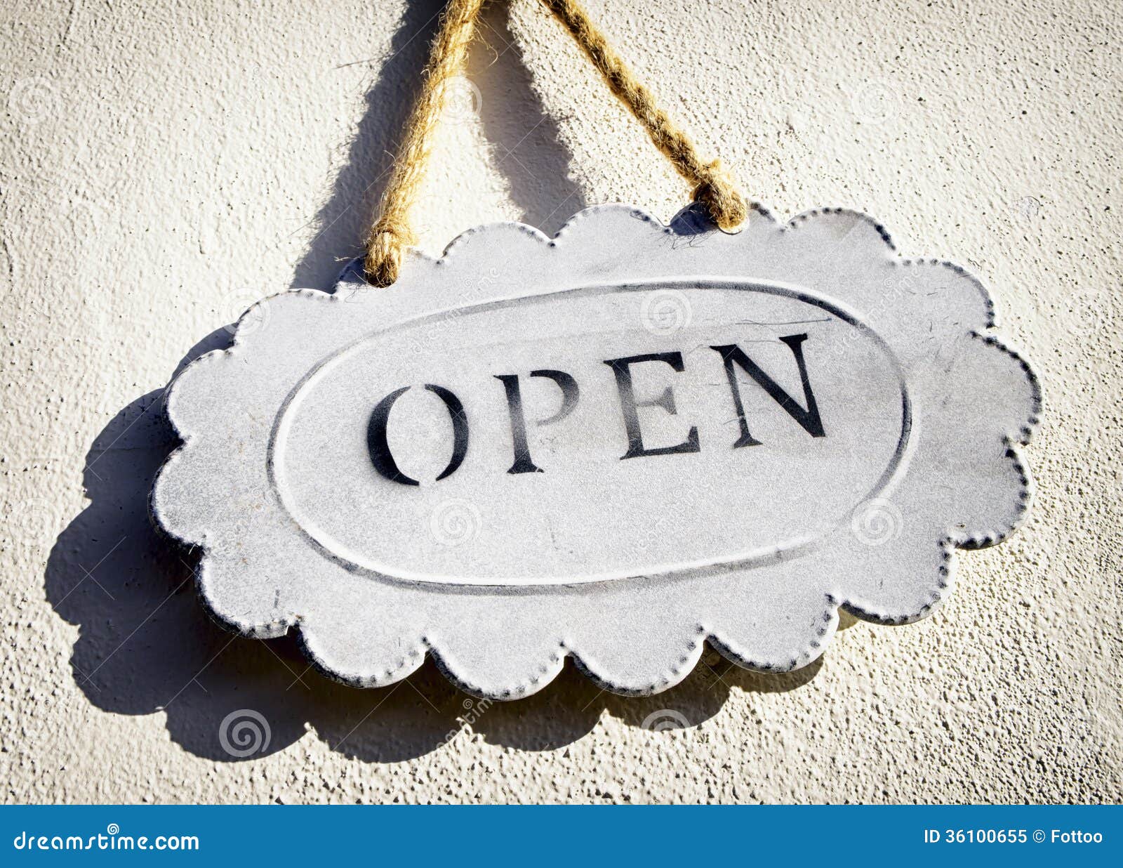 Old open sign stock image. Image of outdoors, commercial - 36100655