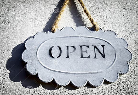 Old open sign stock photo. Image of sign, clean, hanging - 36700682