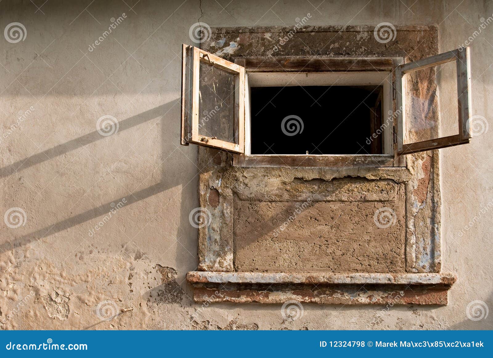 Old open window stock photo. Image of front, window, outdoor - 12324798