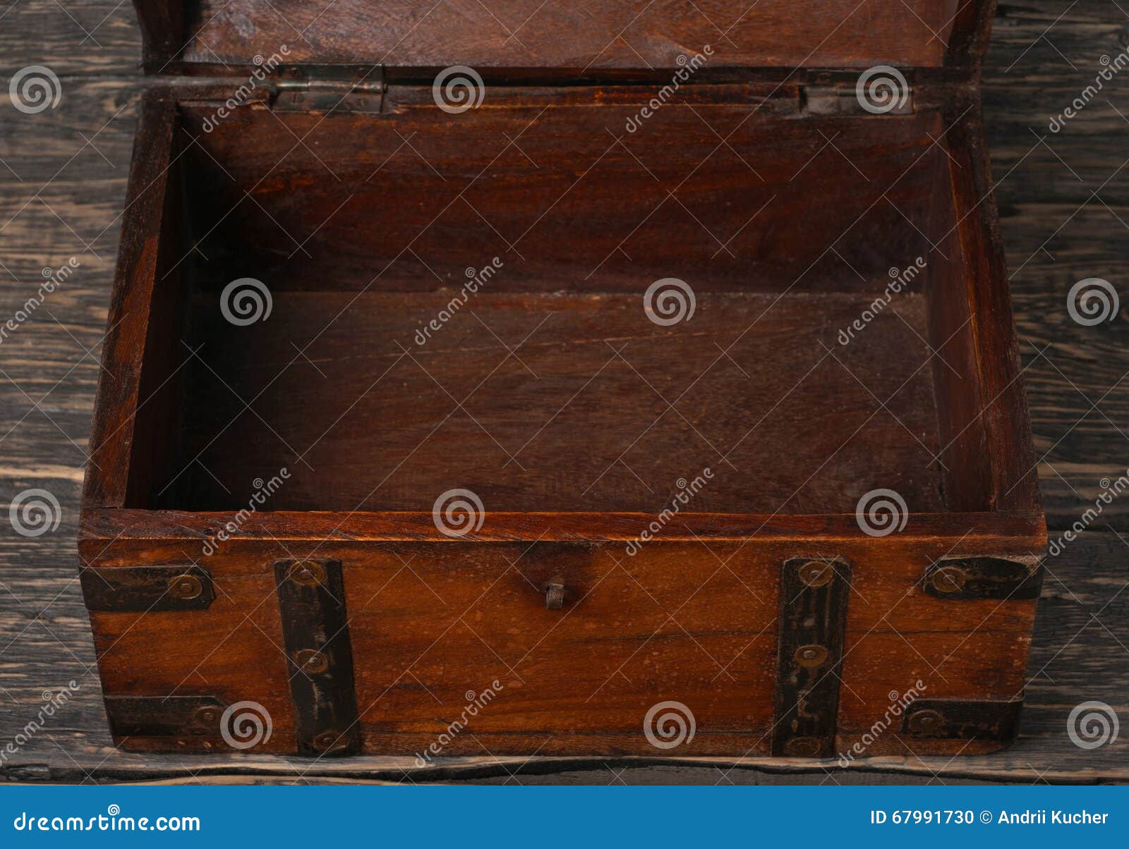 Old open wooden chest stock photo. Image of brown, container - 67991730