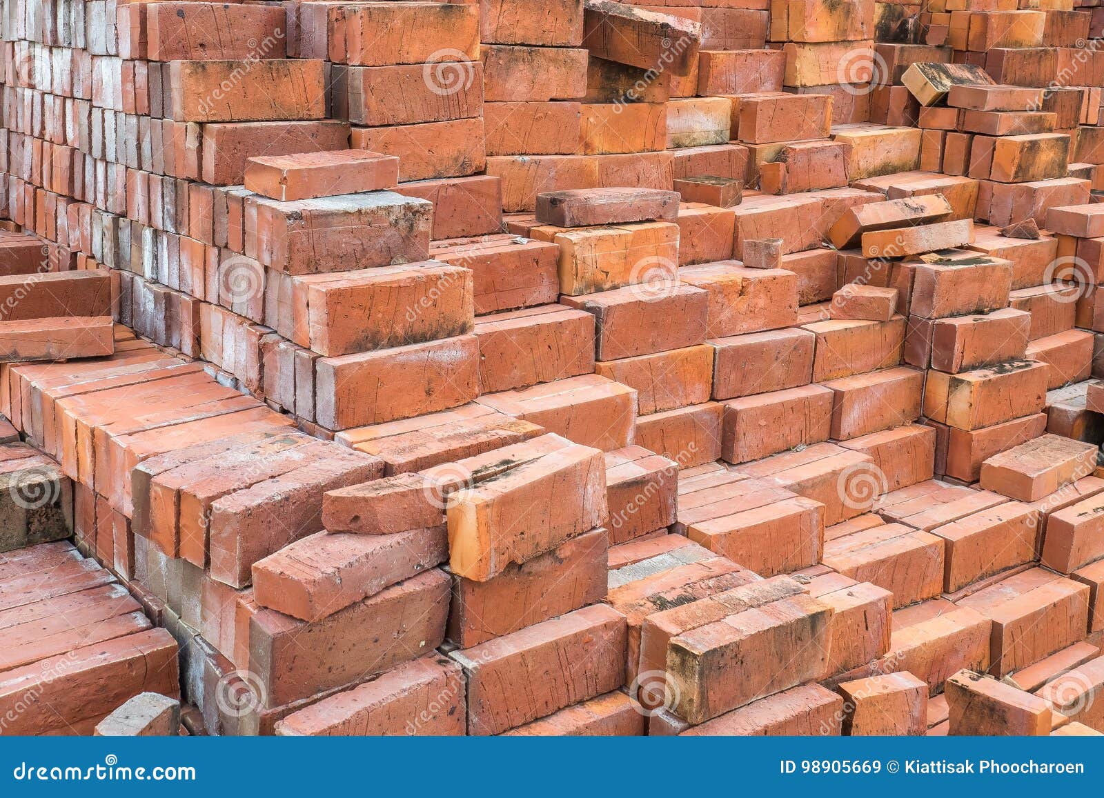 Old orange bricks stock image. Image of construction - 98905669