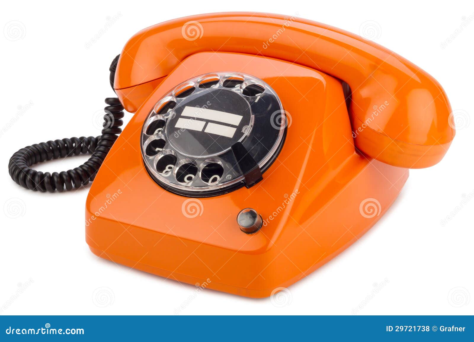 Orange retro phone stock photo. Image of phone, call - 29721738