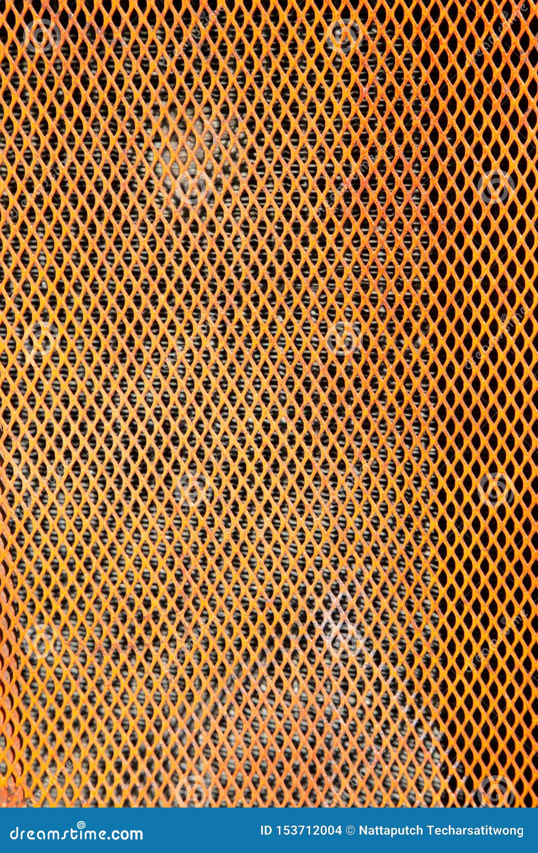 Old Orange Steel Metal Mash Texture Background Stock Photo - Image of ...