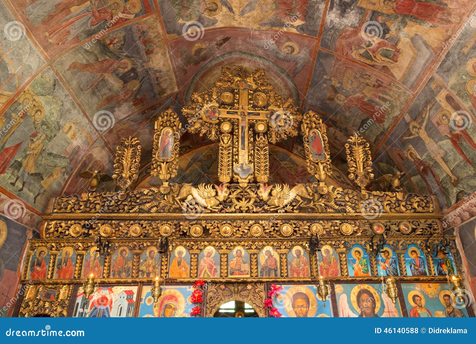 Old orthodox altar stock photo. Image of ancient, historical - 46140588